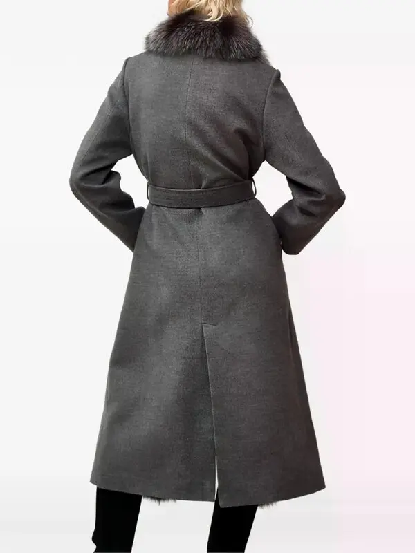 POCHE PARIS Belted Midi Coat