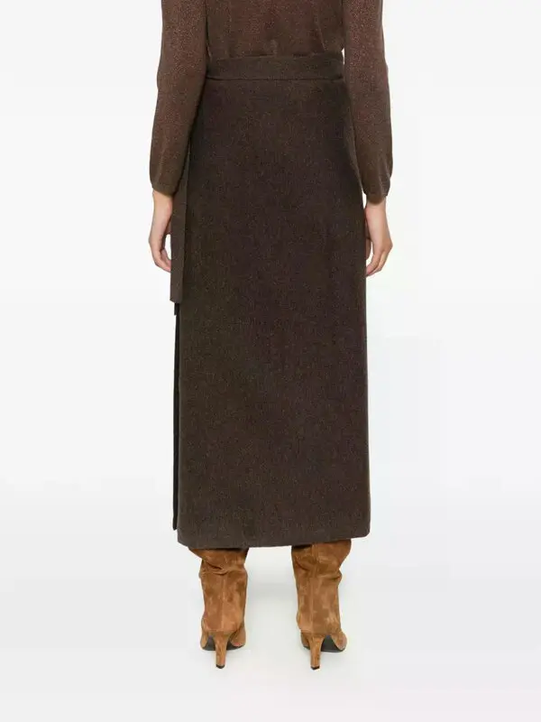 GRAN SASSO Panelled Midi Skirt