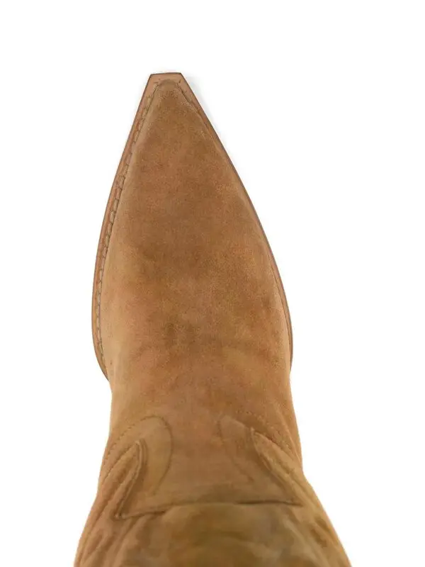 Paris Texas Suede Embroidered Boots