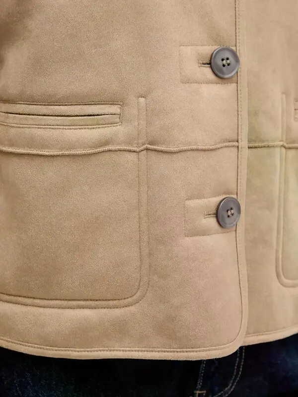 BENETTON Collared Buttoned Jacket