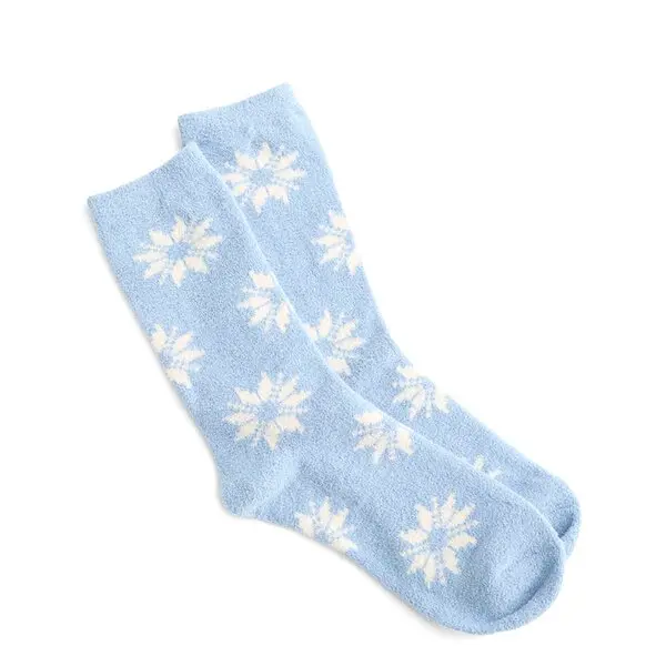 VERA BRADLEY Fleece Socks In North Star Sky Snowflake - Blue