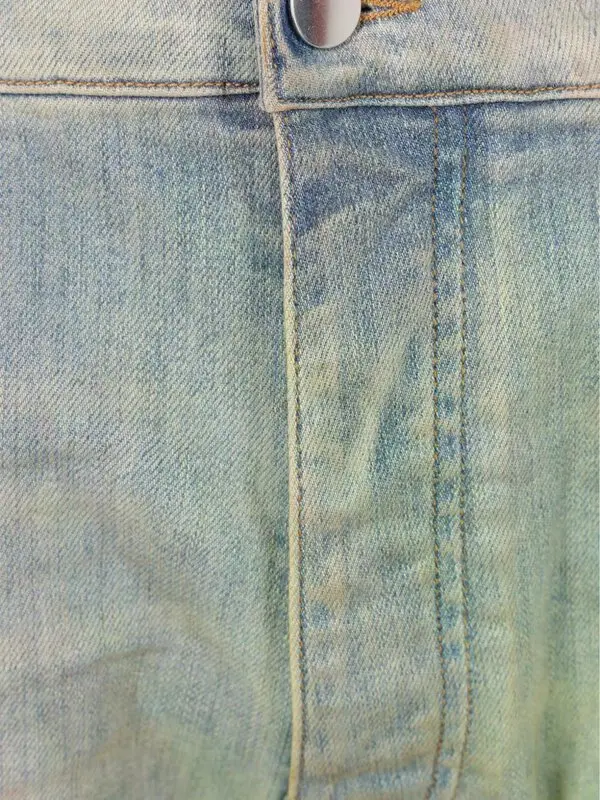 Amiri Distressed Skinny Jeans - Neutrals