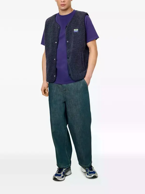 American Vintage Hoktown Sherpa Gilet - Blue