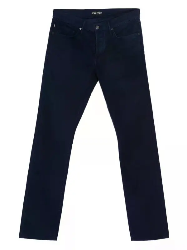 TOM FORD Button-fastening Straight Leg Trousers