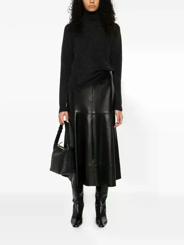 GRAN SASSO Turtleneck Ribbed Sweater