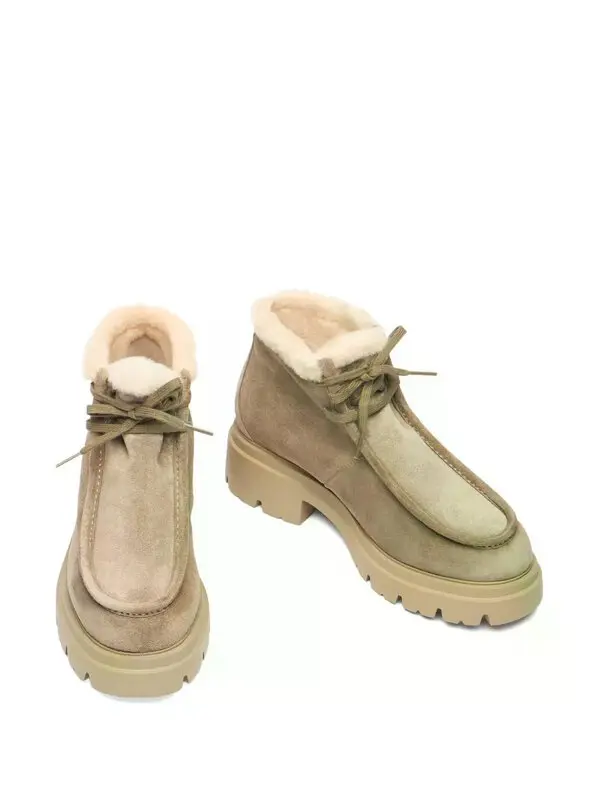 STUART WEITZMAN Hudson Shearling Boots - Neutrals