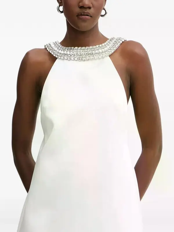 Retrofete Kenai Embellished-neck Mini Dress