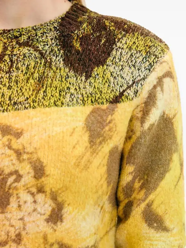Desigual Floral Colour Block Sweater