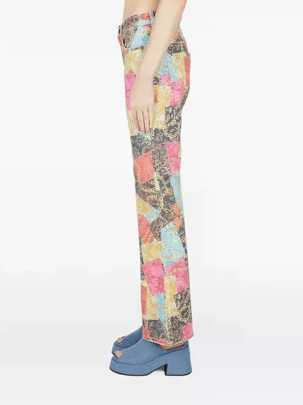 Guess Printed Flared Jeans