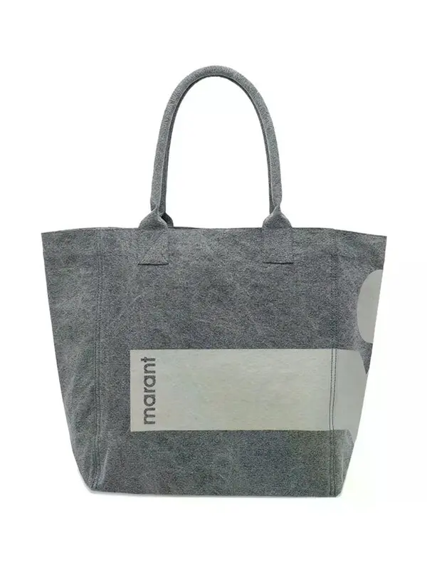 Isabel Marant Étoile Yenky Logo-print Tote Bag - Grey