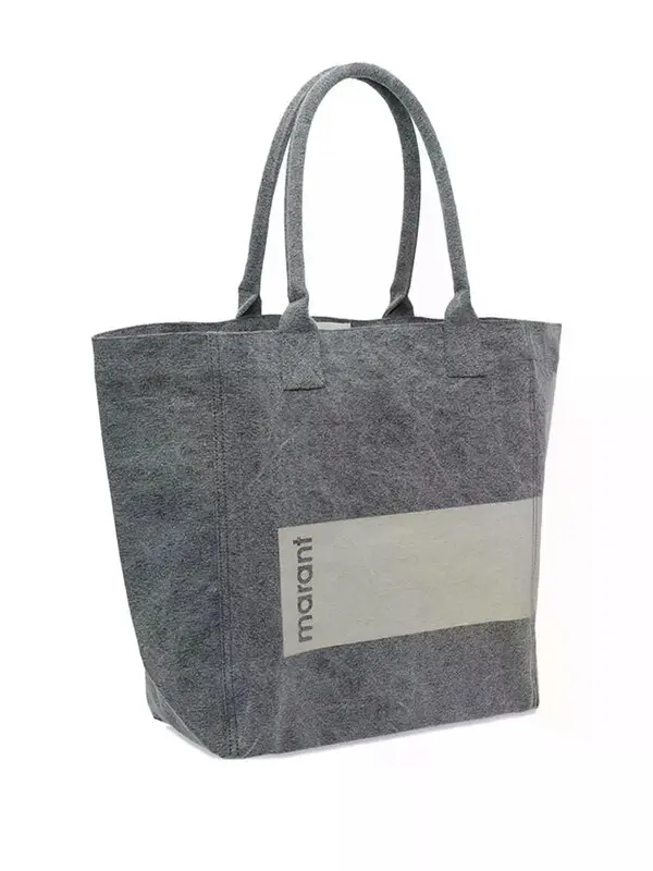 Isabel Marant Étoile Yenky Logo-print Tote Bag - Grey