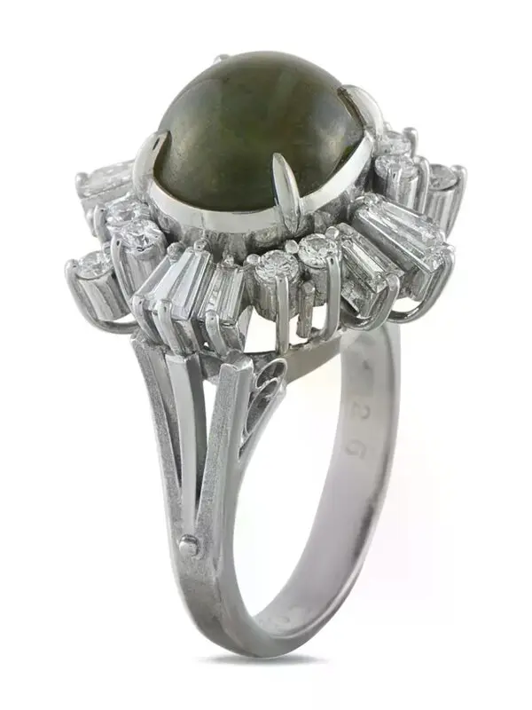 LB EXCLUSIVE Platinum, Diamond And Cats-eye Ring