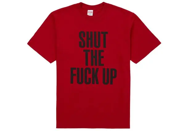 Supreme Number Ine Shut Up Tee Shirt