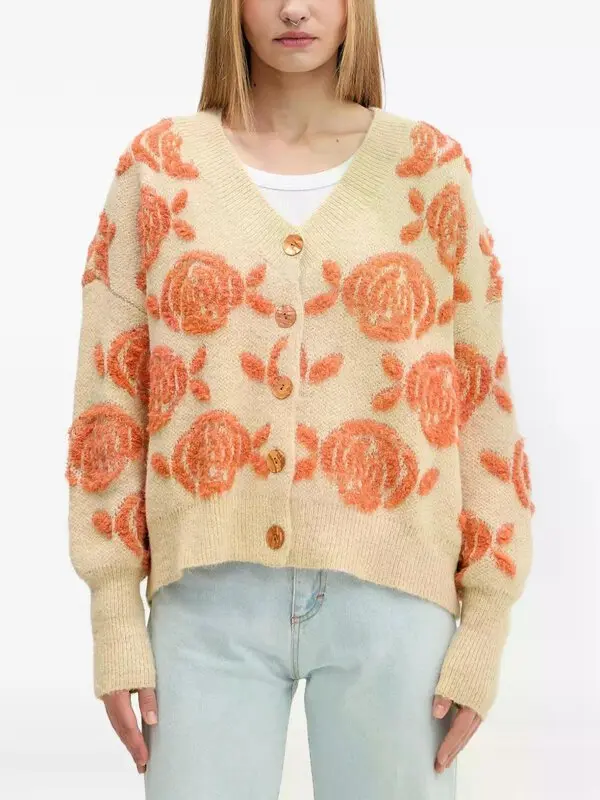 Desigual Floral Buttoned Cardigan
