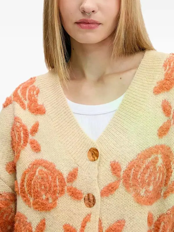 Desigual Floral Buttoned Cardigan