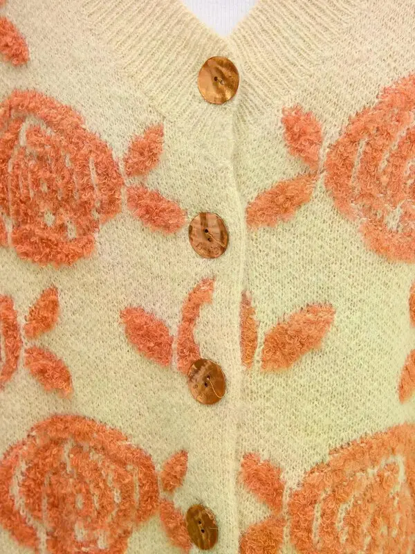 Desigual Floral Buttoned Cardigan