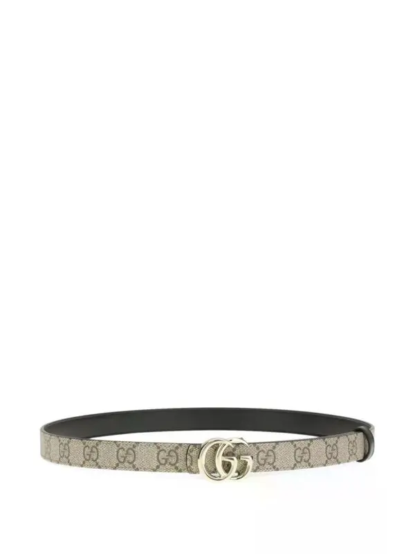 Gucci Gg Supreme Buckle Belt - Neutrals