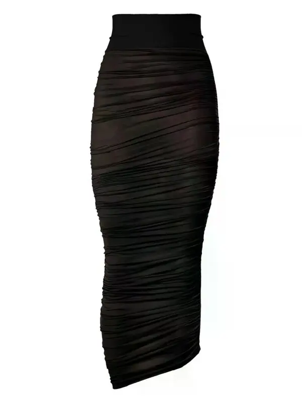 Wolford Drape Midi Skirt - Black