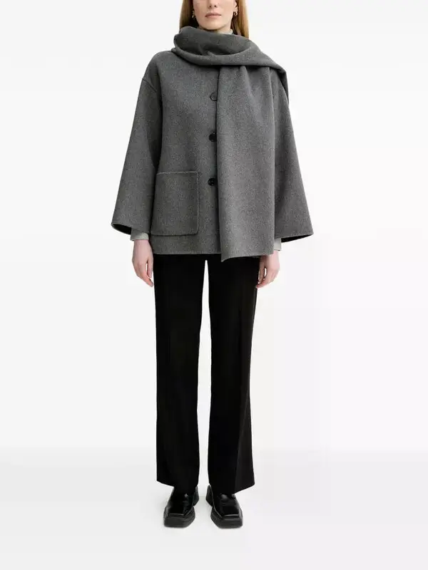 Marc O'polo Button Pocket Coat - Grey