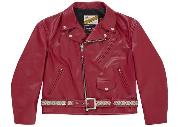Supreme Number Ine Schott Perfecto Leather Jacket