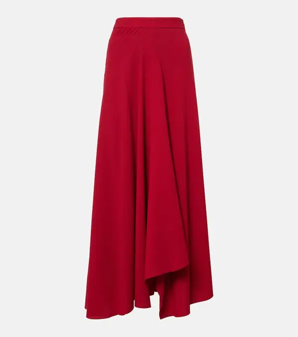 ROKSANDA Asha Crêpe Maxi Skirt - Red