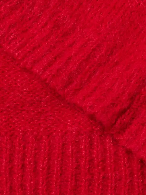 THE ELDER STATESMAN Thistle Suri Alpaca-blend Sweater - Red