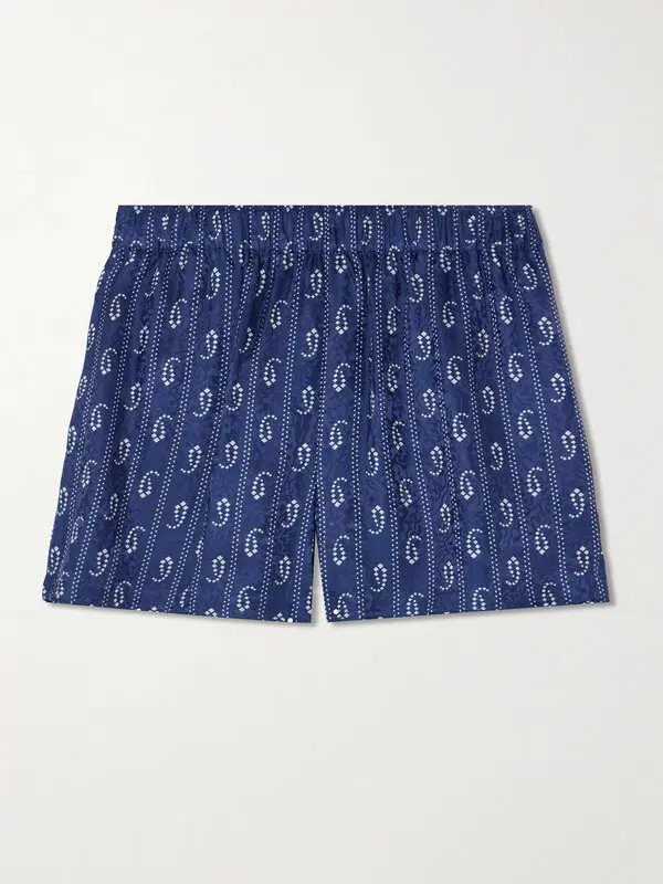 Tory Burch Jacquard Shorts - Blue