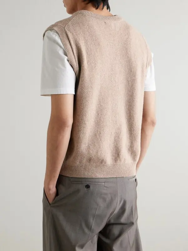 Sunspel Wool Sweater Vest - Neutrals