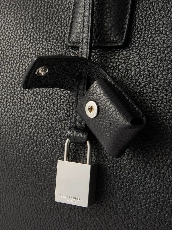Saint Laurent Full-grain Leather Duffle Bag