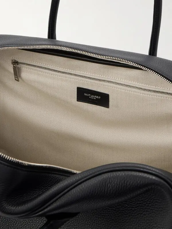 Saint Laurent Full-grain Leather Duffle Bag