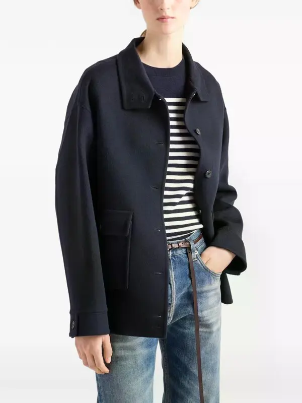 Prada Striped Ribbed Knit Sweater