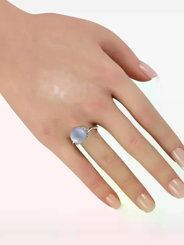LB EXCLUSIVE Diamond And Jade Ring