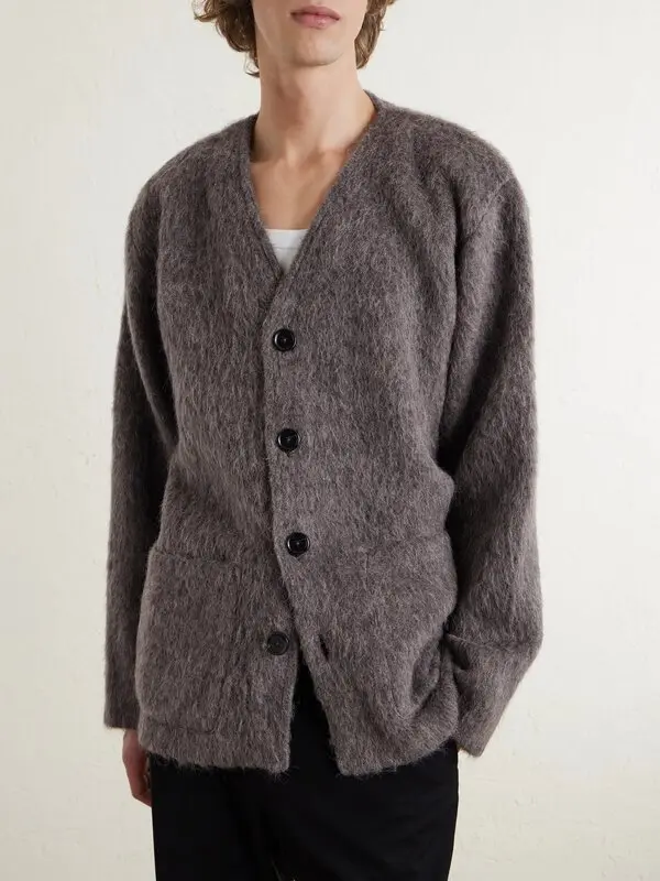 Our Legacy Brushed-knit Cardigan - Gray