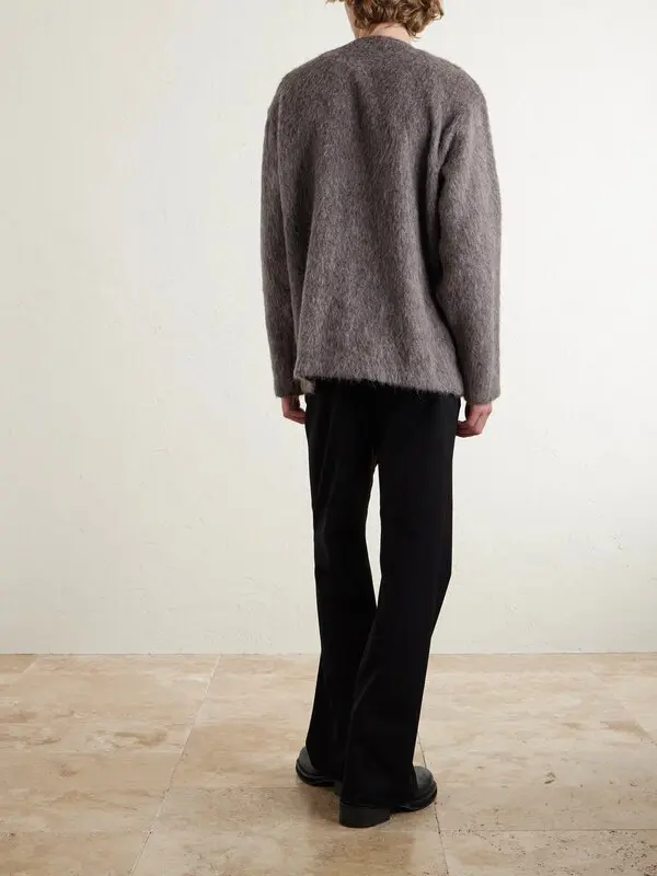 Our Legacy Brushed-knit Cardigan - Gray