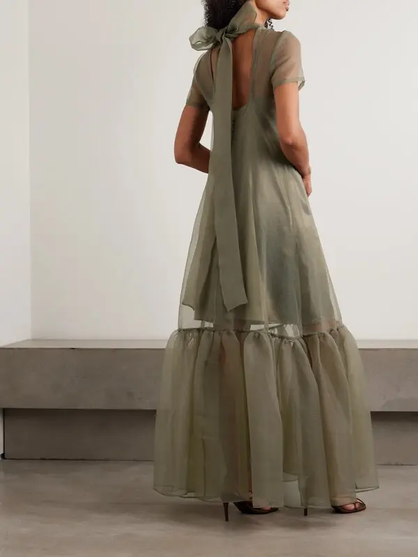 staud calluna dress Staud Calluna Floral Organza Gown main image 1