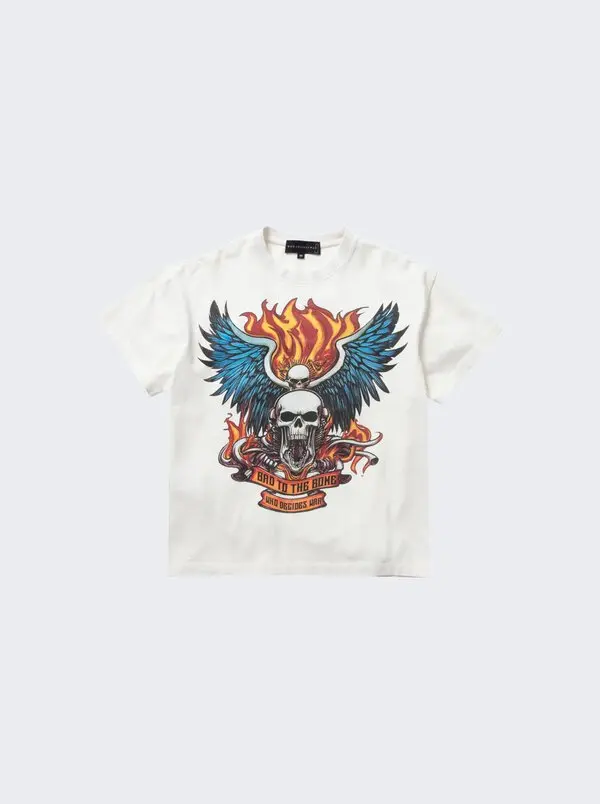 WHO DECIDES WAR BY EV BRAVADO Bad To Bone Jersey Cloud - White