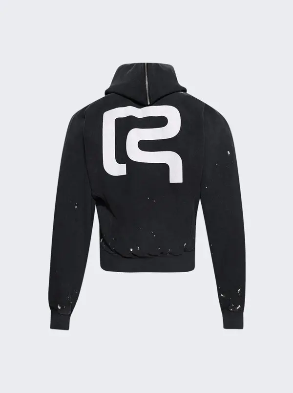 Buy RIVINGTON ROI REBIS Radical Paper Rose Zip Hoodie Mechanic