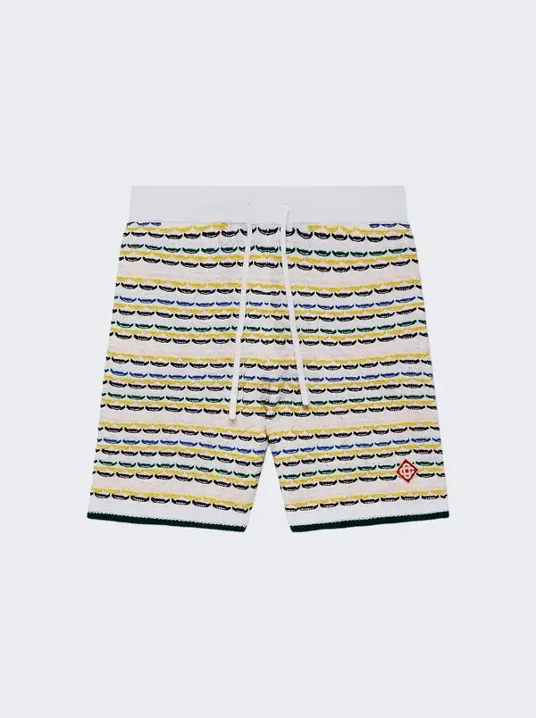 Casablanca Tuck Stitch Shorts - Multi