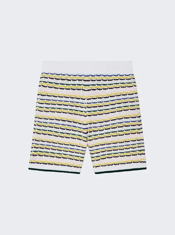 Casablanca Tuck Stitch Shorts - Multi