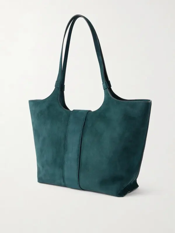 ROGER VIVIER Belle Vivier Medium Buckled Suede Tote