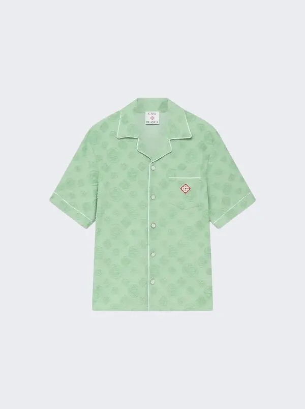 Casablanca Towelling Monogram Shirt - Green