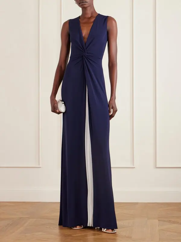 ralph lauren blue evening dress Lauren Ralph Lauren Evening Long Sleeve Gown – eKlozet