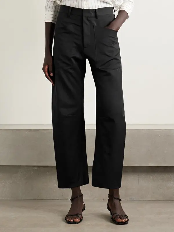 NILI LOTAN Shon Wool-twill Tapered Pants
