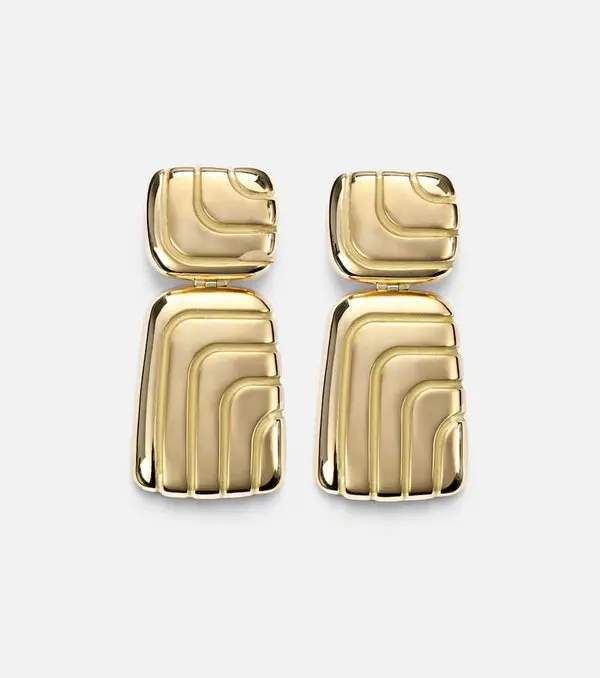 PAMELA ZAMORE Labyrinth 18kt Drop Earrings - Gold