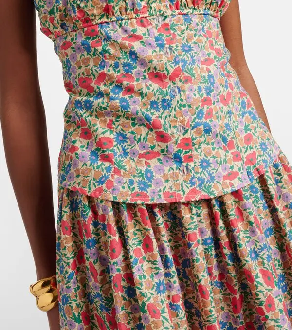 MONTCE Millie Floral Cotton Top - Multicoloured