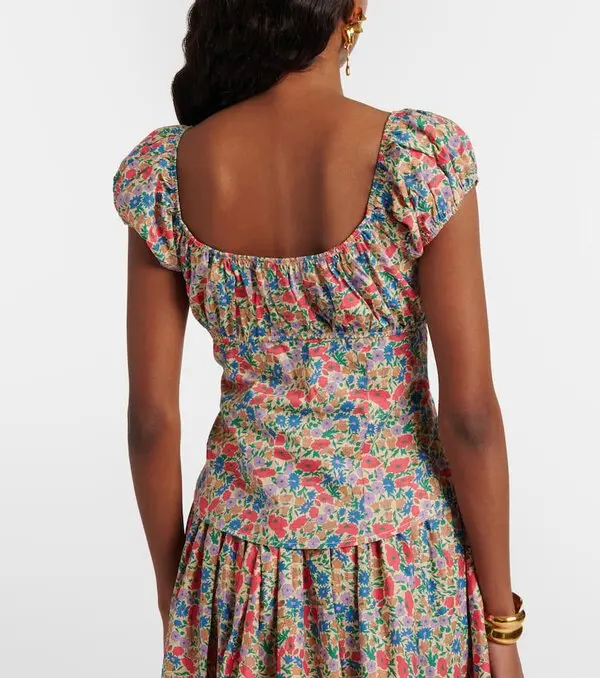MONTCE Millie Floral Cotton Top - Multicoloured