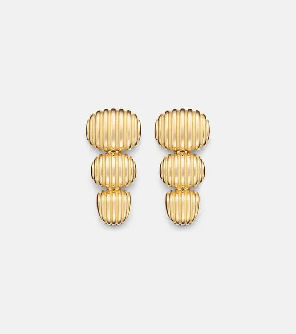 PAMELA ZAMORE Isla Oval Taper Earrings - Gold
