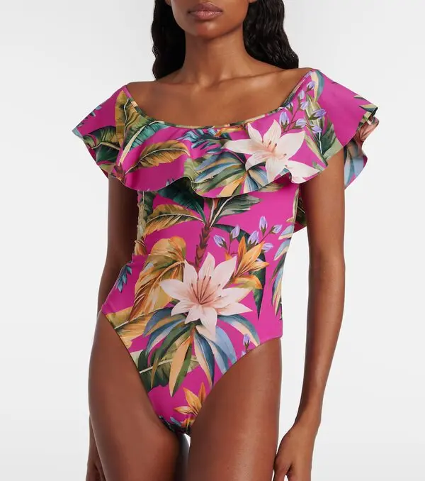 Farm Rio Printed One Piece Swimsuit