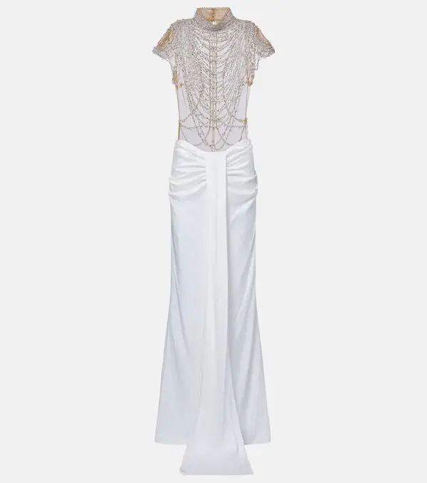 CLIO PEPPIATT Zsa Zsa Embellished Gown