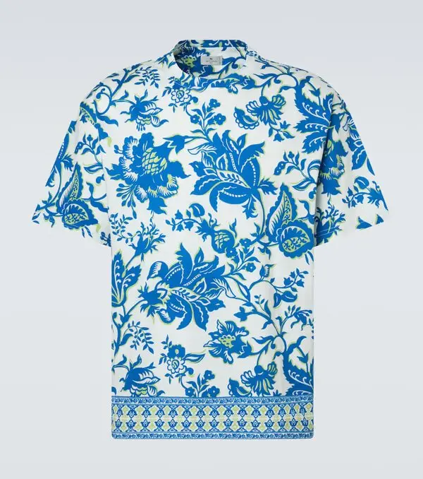 Etro Floral Cotton Jersey T-shirt - White